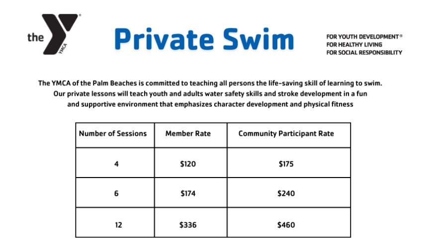 Private Swim Lessons | YMCA of the Palm Beaches